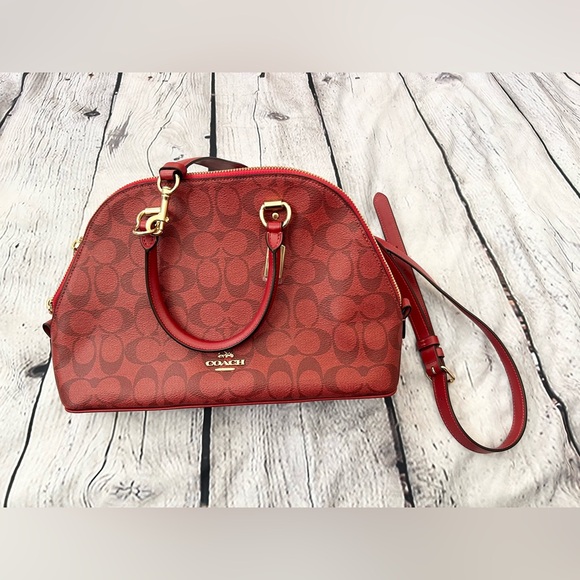Coach | Bags | Nwot Coach Red Satchel Bag | Poshmark